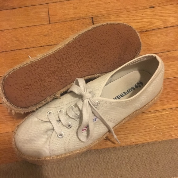 Superga | Shoes | Superga Platform Beige Sneakers | Poshmark